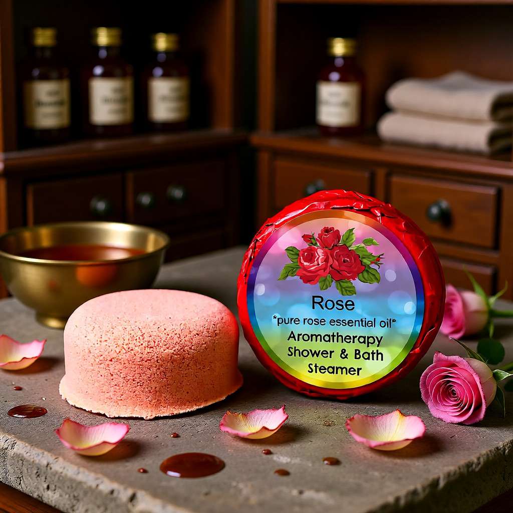 Rose Aromatherapy Shower Steamer for Relaxation and Beauty – POSH BRATS ...