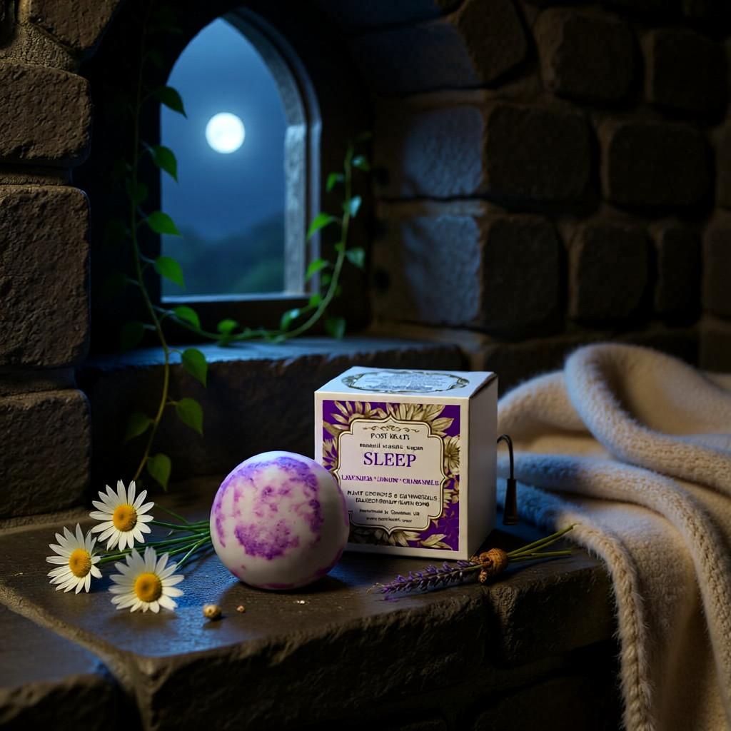Sleep Aromatherapy Bath Bomb for Restful Deep Sleep – POSH BRATS BOTANICALS